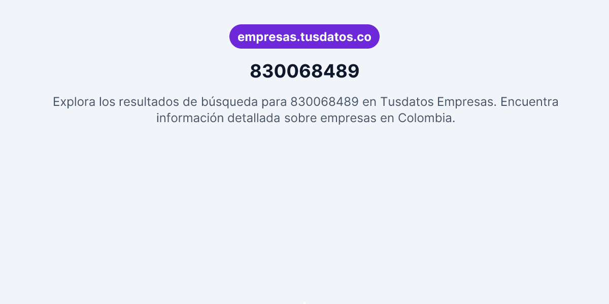 CONTRA RELOJ E U - EN LIQUIDACION | 830068489 | Tusdatos Empresas