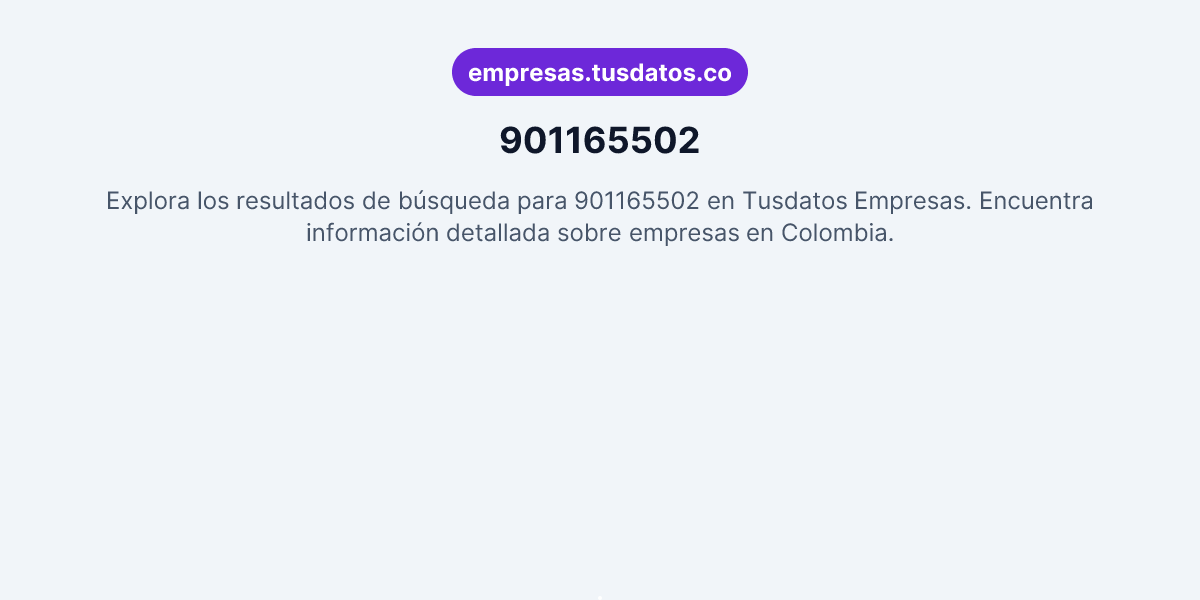 ECOPETROL ENERGIA SAS ESP | 901165502 | Tusdatos Empresas