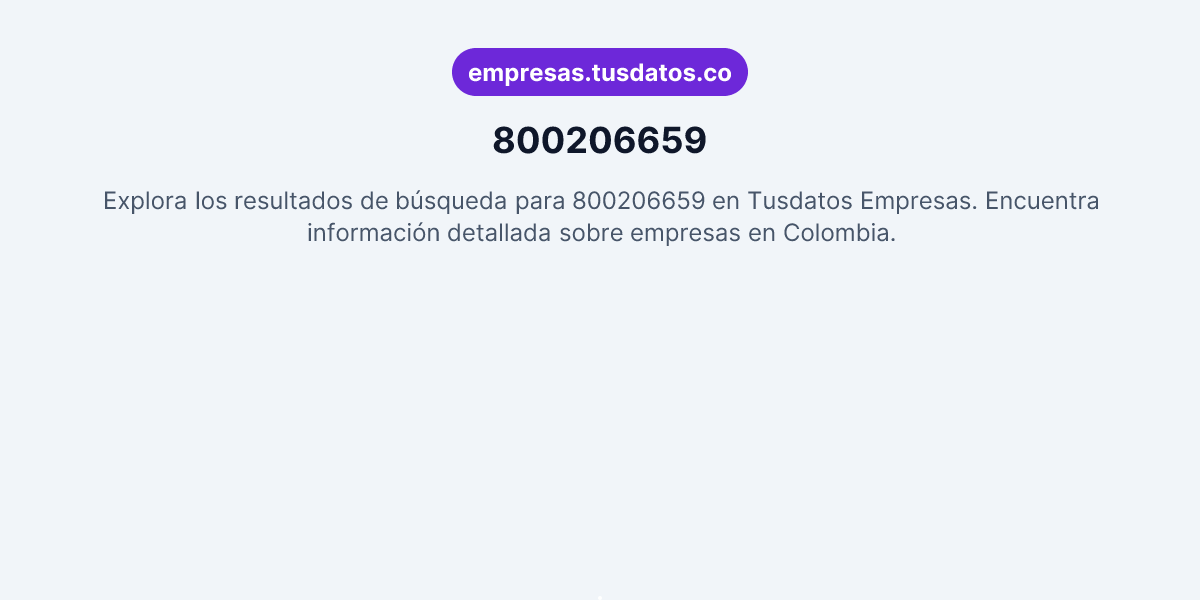 HNSA INGENIEROS S.A. | 800206659 | Tusdatos Empresas