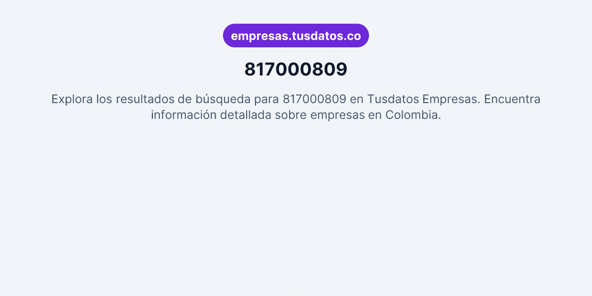 INDUSTRIAS PATOJITO S.A.S. | 817000809 | Tusdatos Empresas