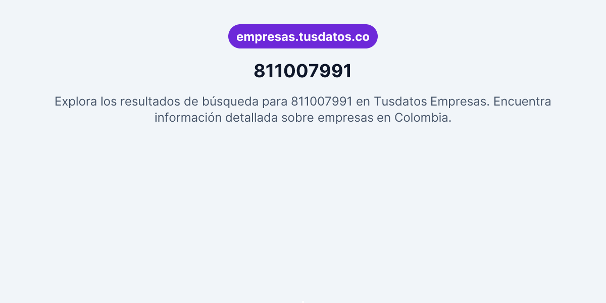 MAQUILA INTERNACIONAL DE CONFECCION S.A.S. | 811007991 | Tusdatos Empresas