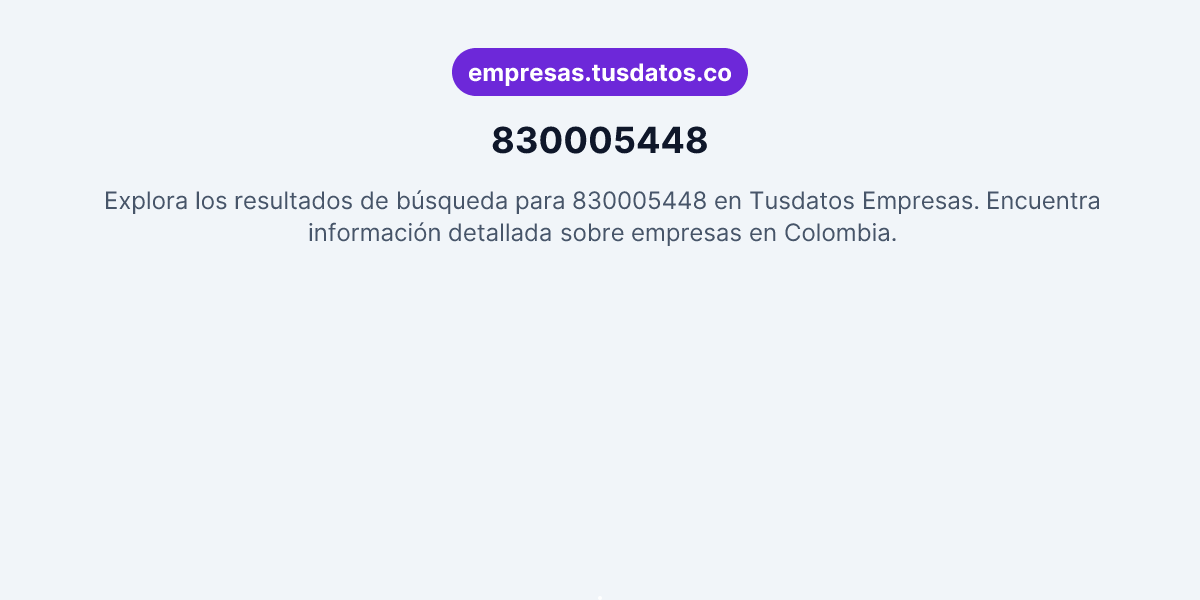 OTIS ELEVATOR COMPANY COLOMBIA S.A.S | 830005448 | Tusdatos Empresas