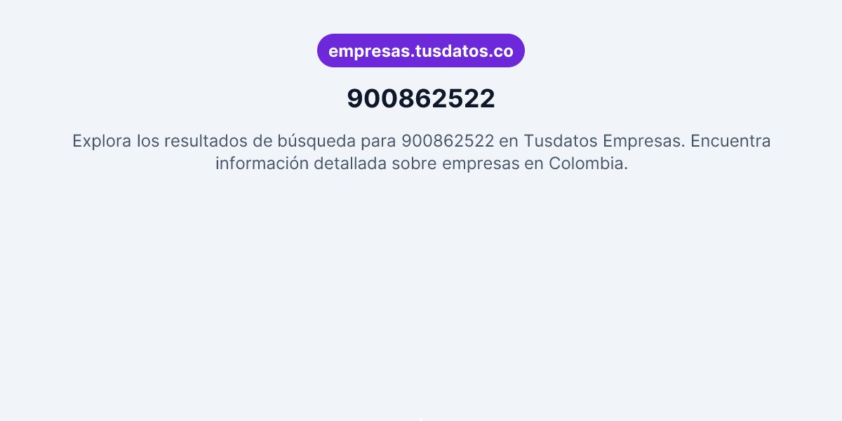 PURO COLOMBIA SAS | 900862522 | Tusdatos Empresas